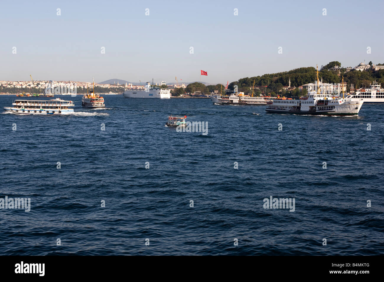 Ferries River Bosphorus Istanbul Turkey Stock Photo - Alamy