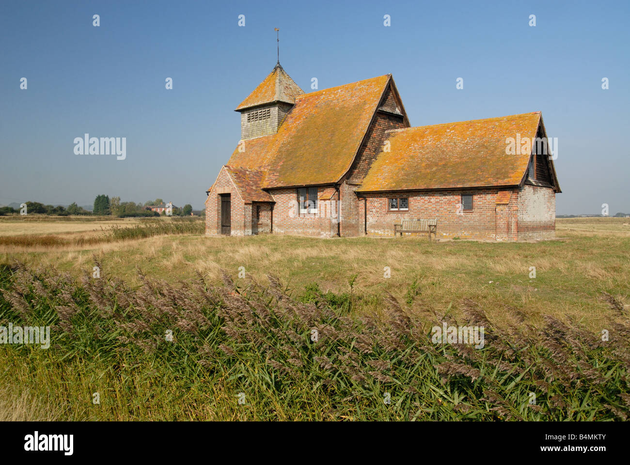 St Thomas Becket Church , Fairfield, Kent Stock Photo - Alamy