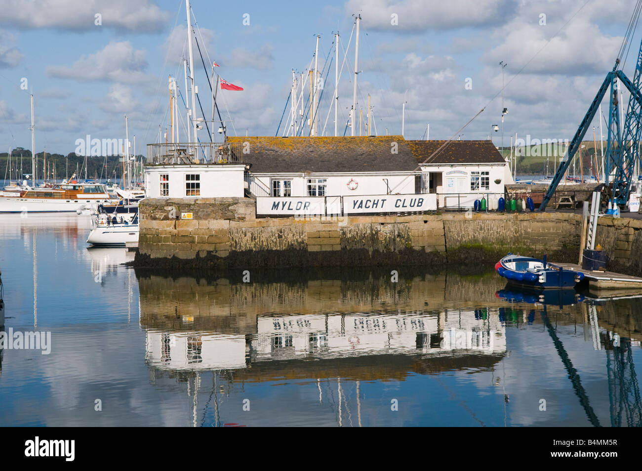 Mylor Harbour Yacht Club, Cornwall, UK Stock Photo - Alamy