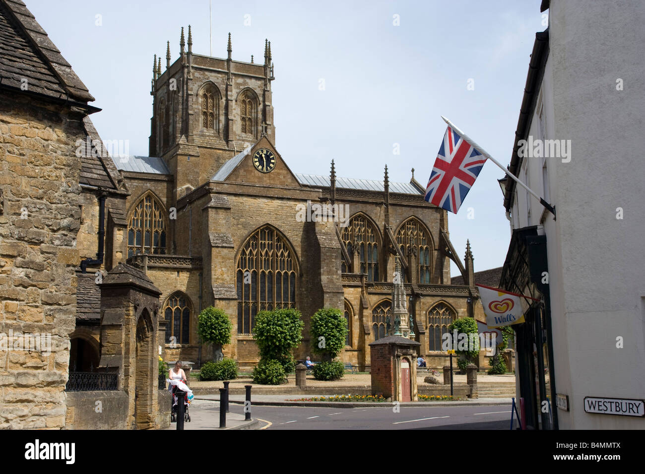 Sherborne town centre dorset england uk gb Stock Photo - Alamy