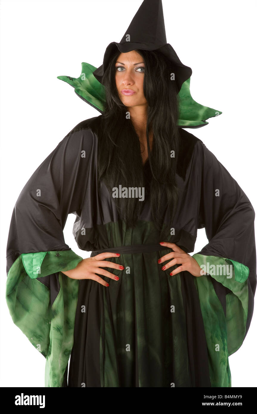 Witch magic pose hi-res stock photography and images - Alamy