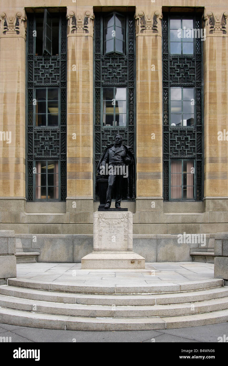 The statue of U.S President Millard Fillmore Buffalo City Hall New York ...