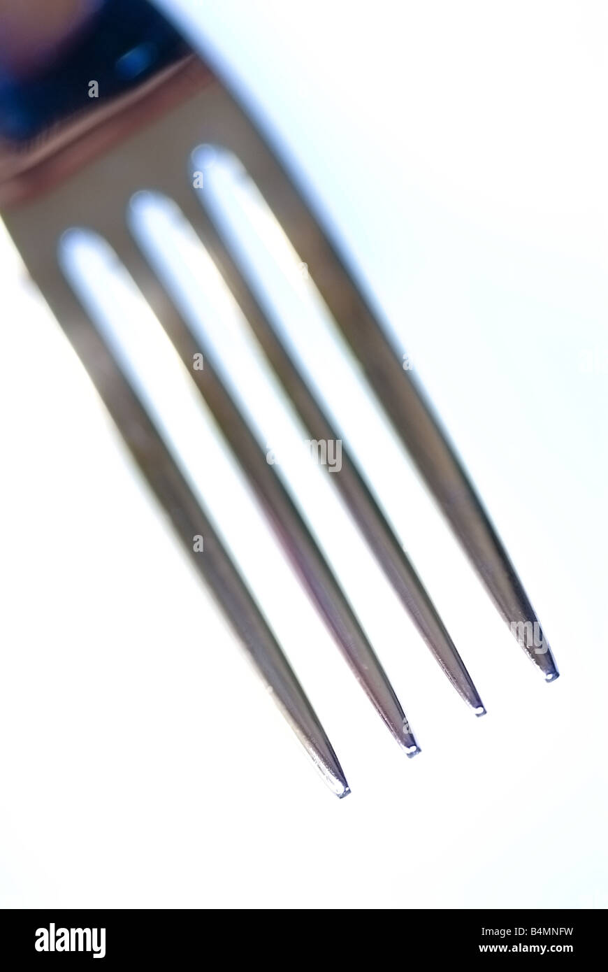 A Macro Abstract of a Table Fork Stock Photo - Alamy