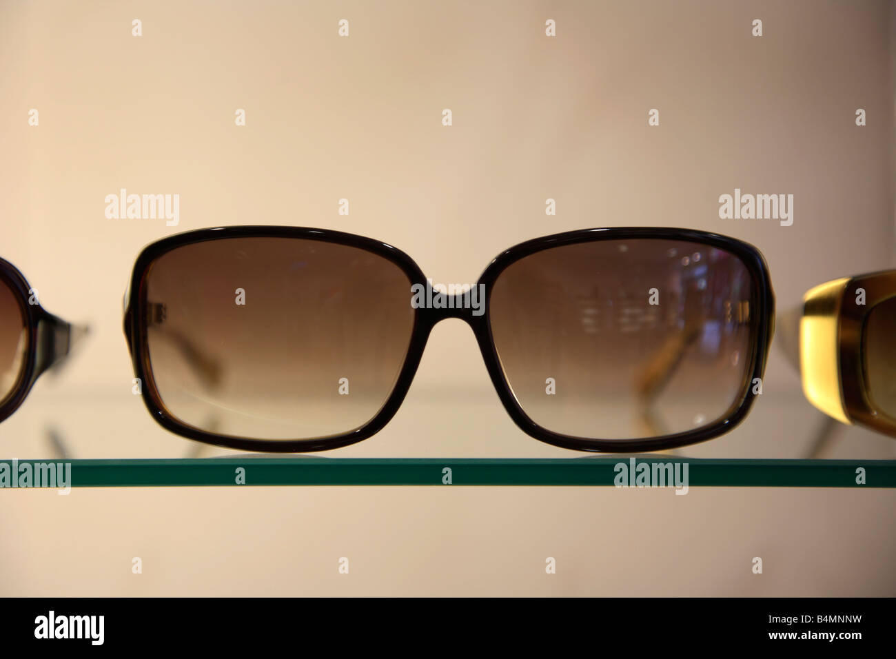 Designer Spectacle Glasses on display in a Trendy High Street Opticians ...