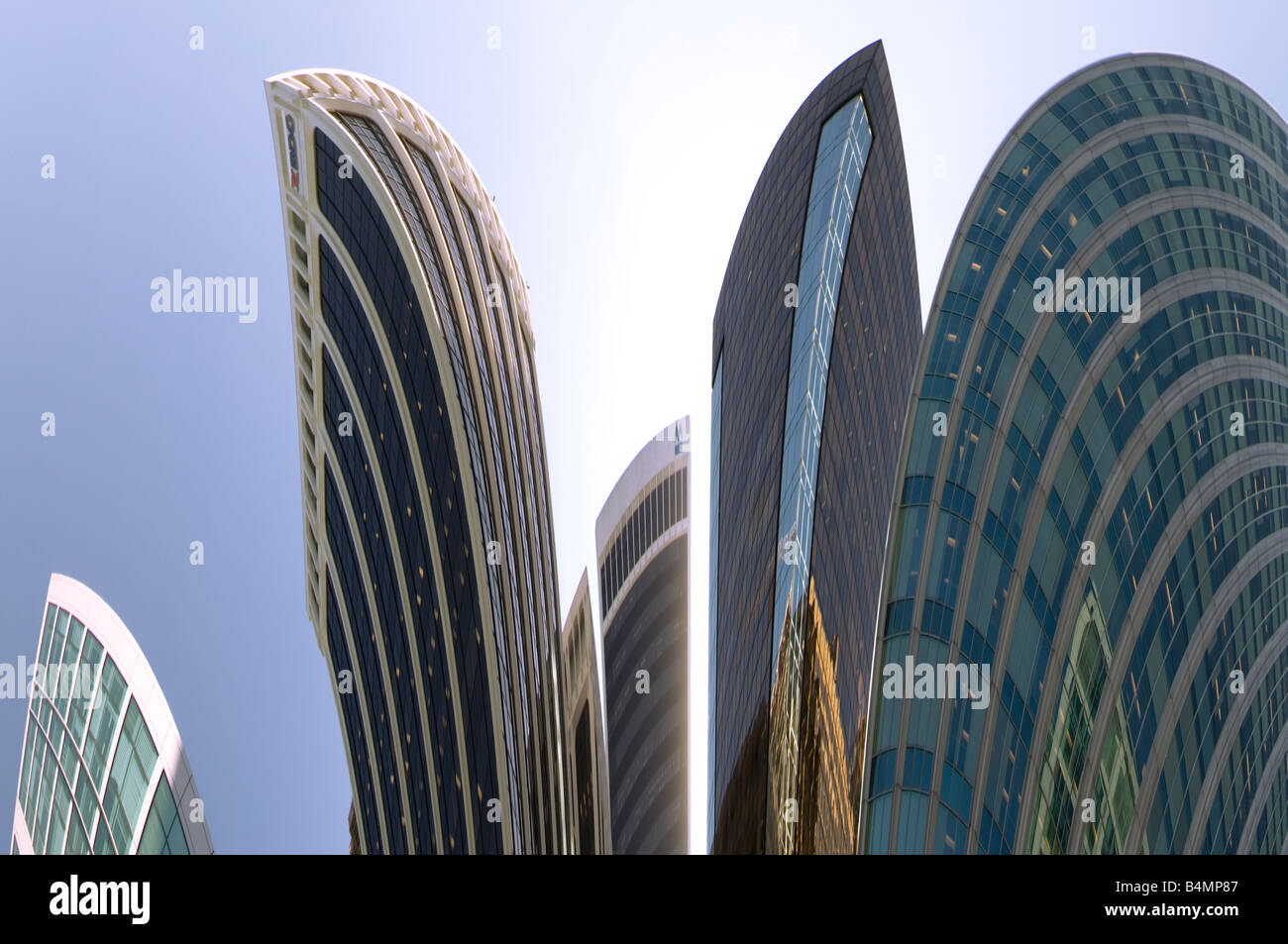 extremely distorted warped buildings Stock Photo - Alamy