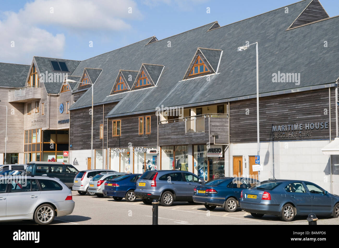 Falmouth, Cornwall, UK. Maritime House Stock Photo - Alamy