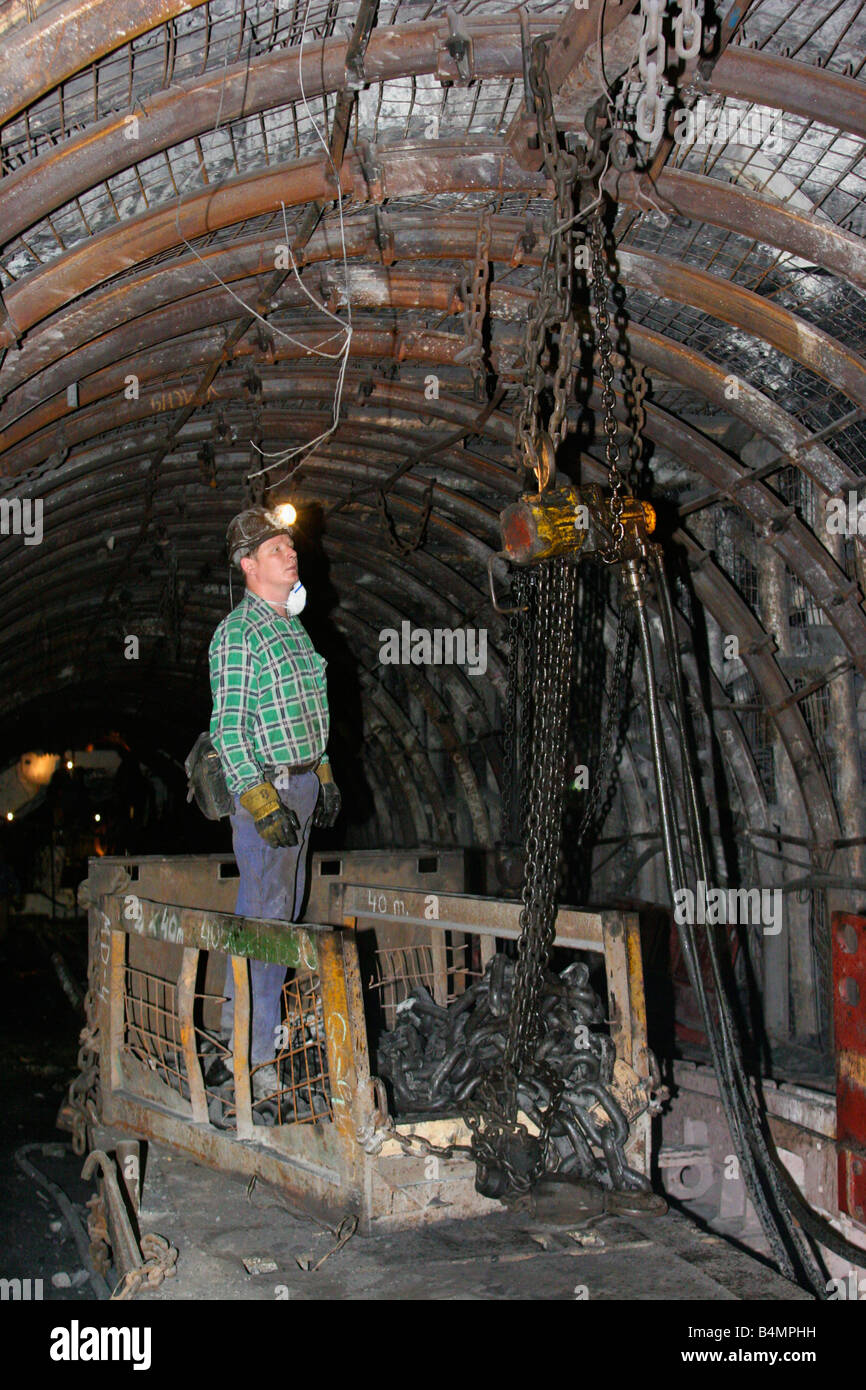 Construction worker man adult 30 years old coal mine hi-res stock ...