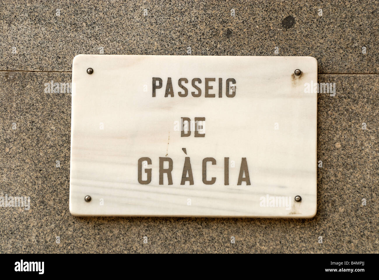 Sign barcelona hi-res stock photography and images - Alamy