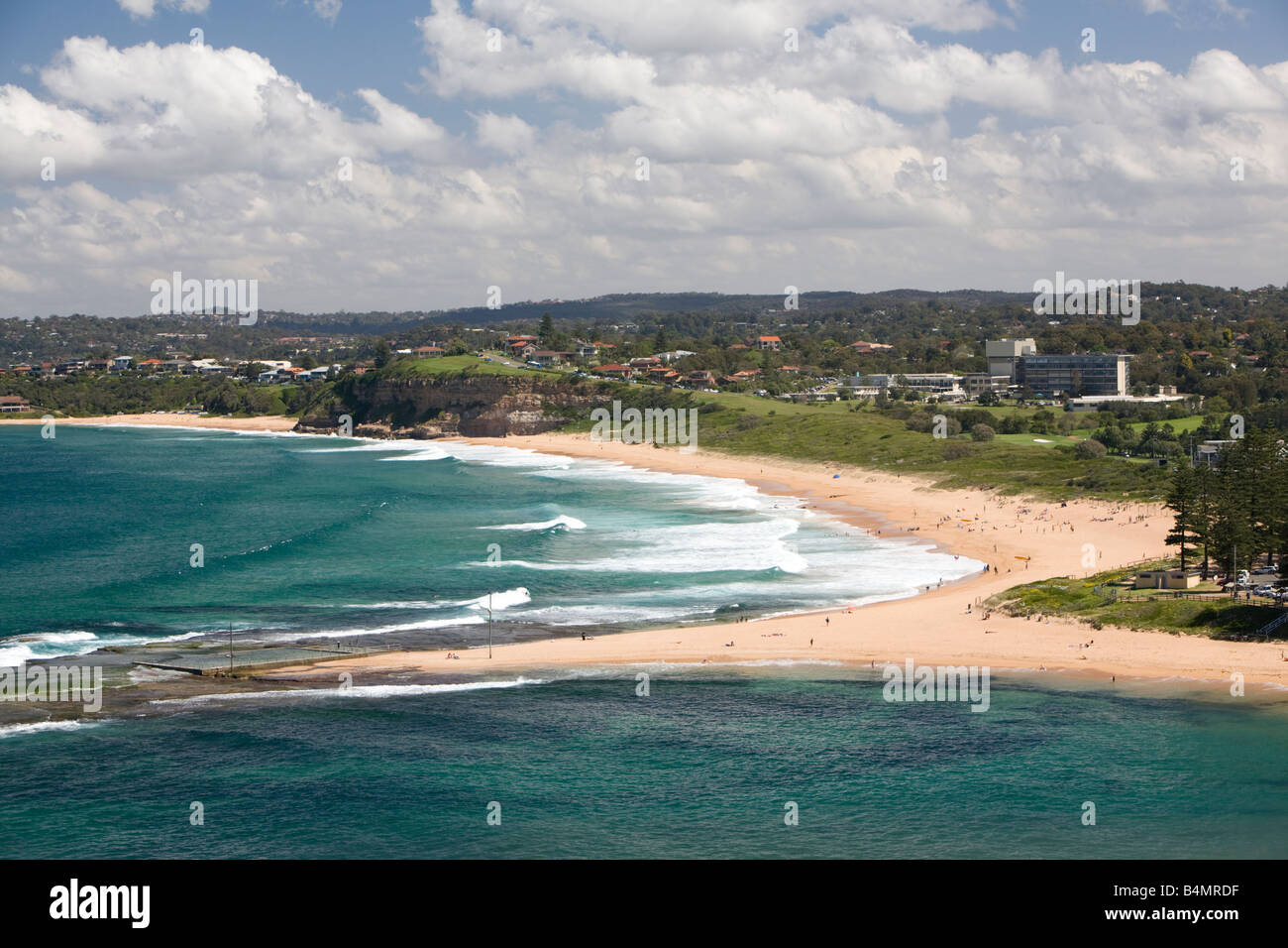 basin beach and mona vale beach on Sydney's northern beaches,australia ...