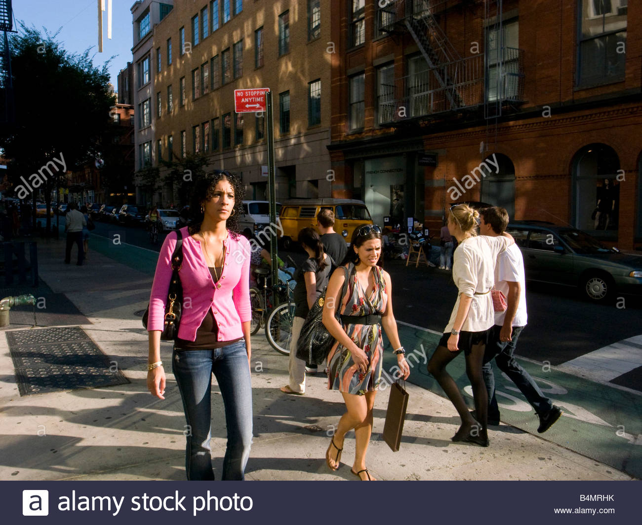 Women Walking Streets New York High Resolution Stock Photography and ...