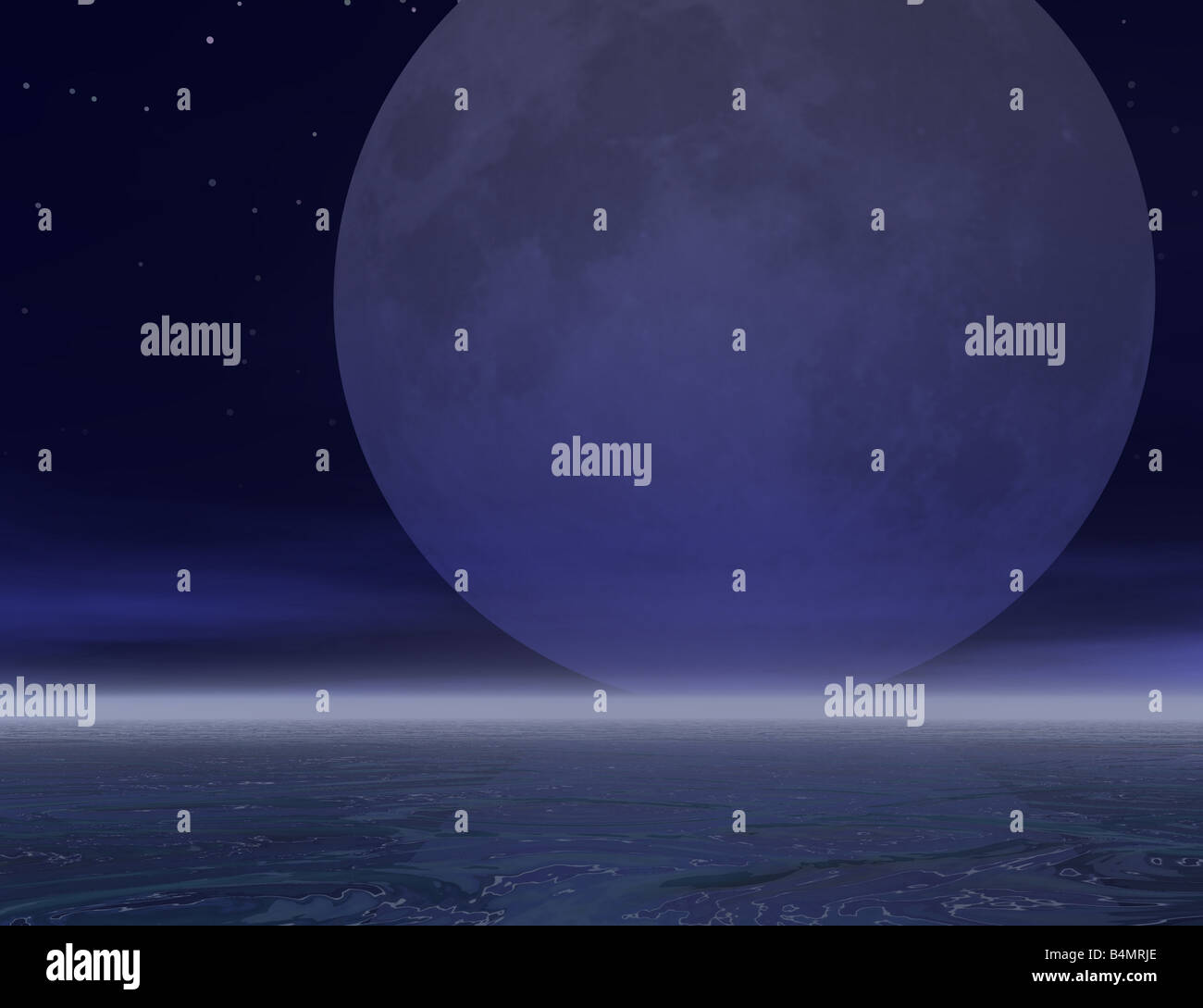 Surreal moonrise hi-res stock photography and images - Alamy