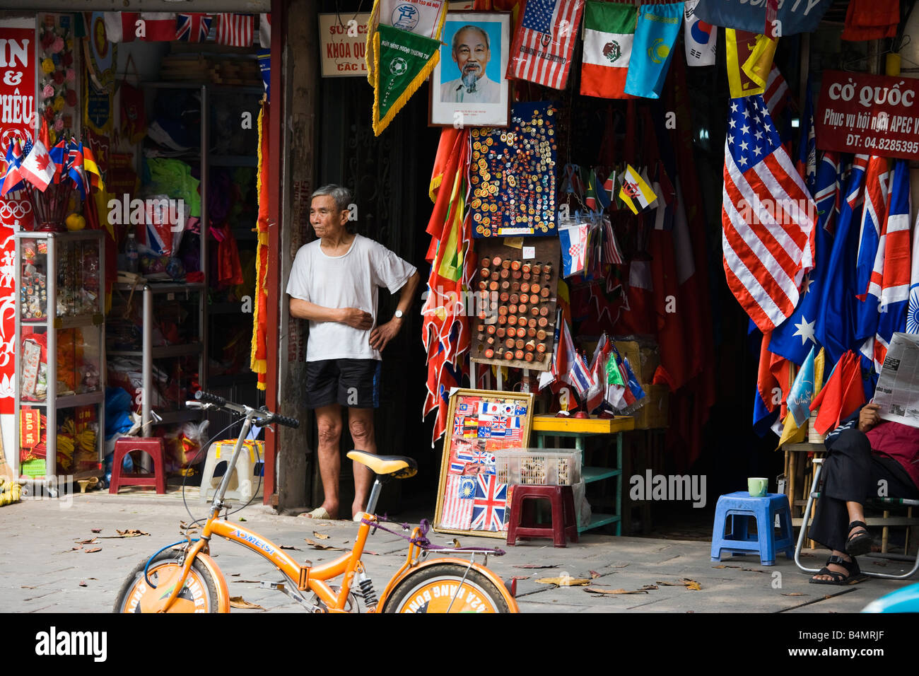 Shop in Hang Bong; Hanoi, Vietnam Stock Photo - Alamy