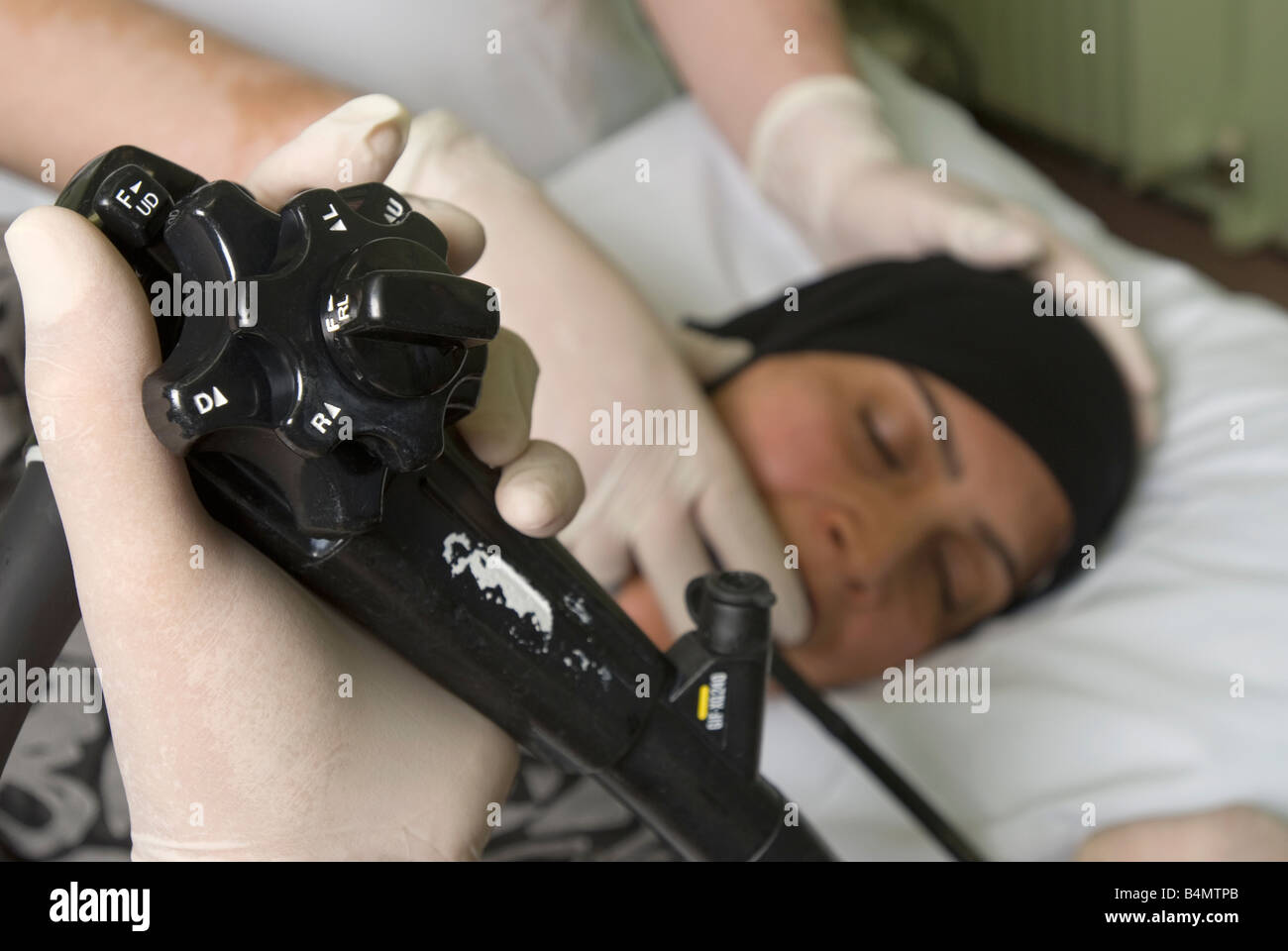 An asian woman undergoes an endoscopy Stock Photo - Alamy