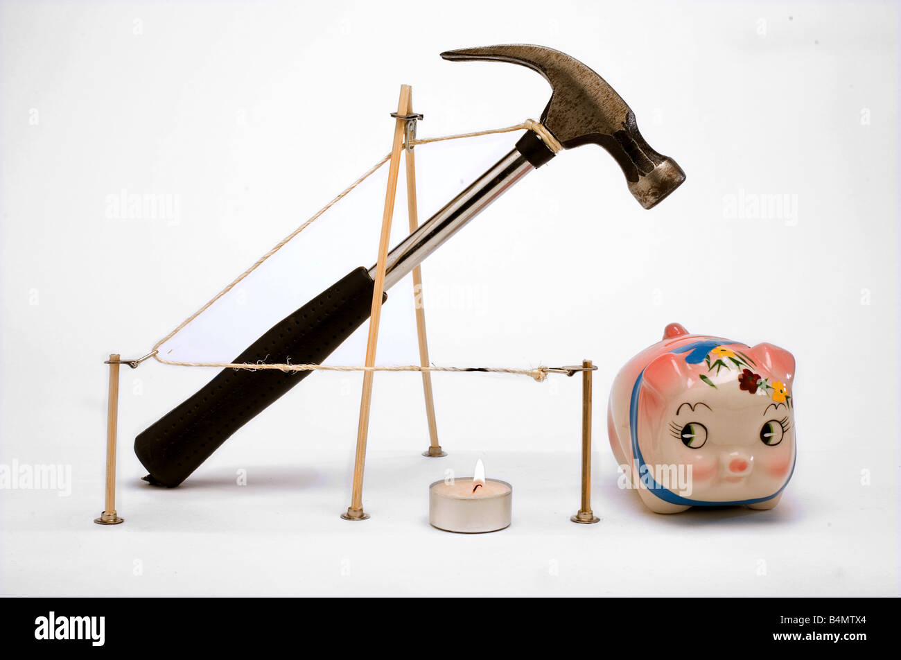 Penny piggy bank hi-res stock photography and images - Alamy