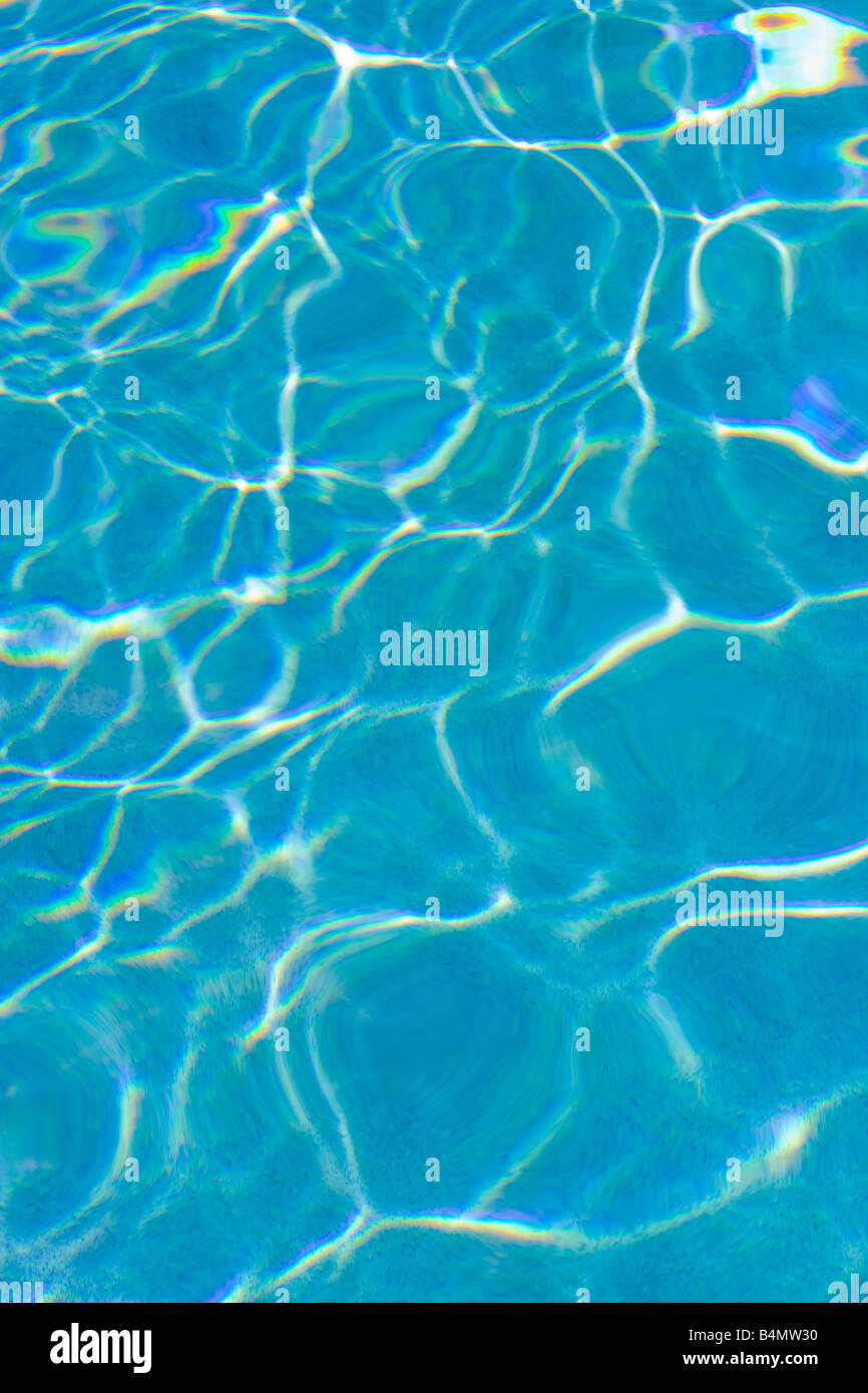 swimming pool water abstract blue Stock Photo - Alamy