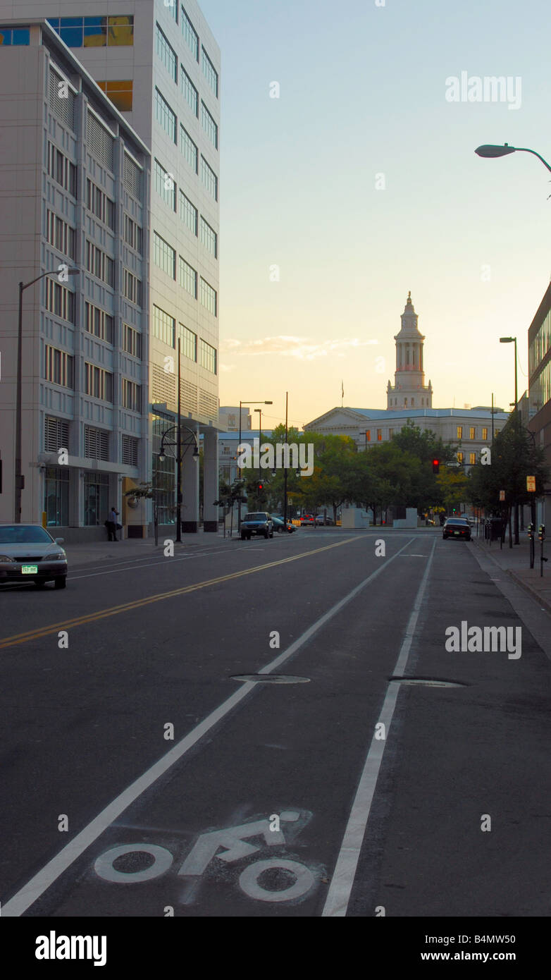 Denver bike lane hi-res stock photography and images - Alamy