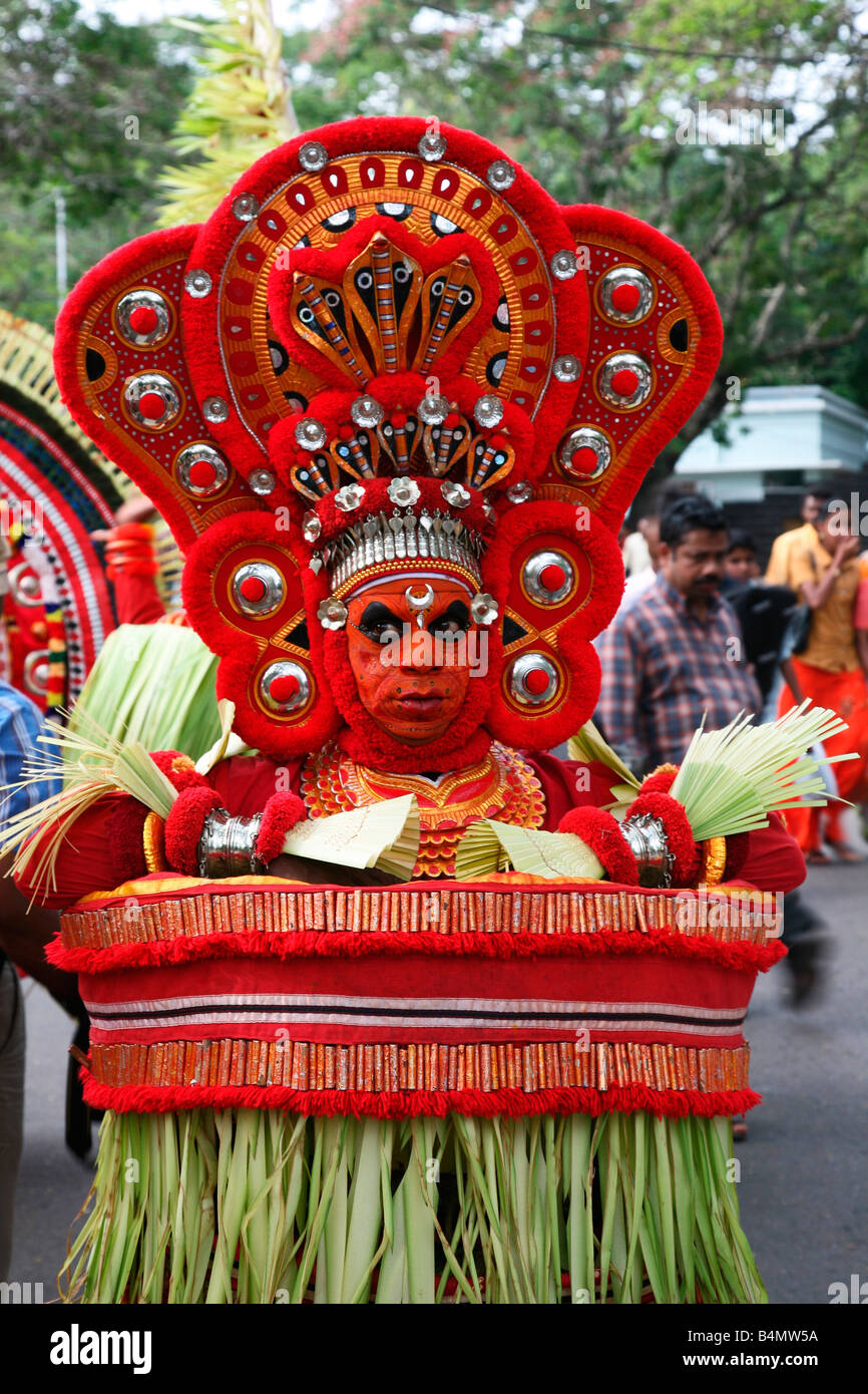 Theyyam,the traditional dance form of Kerala,India Stock Photo - Alamy