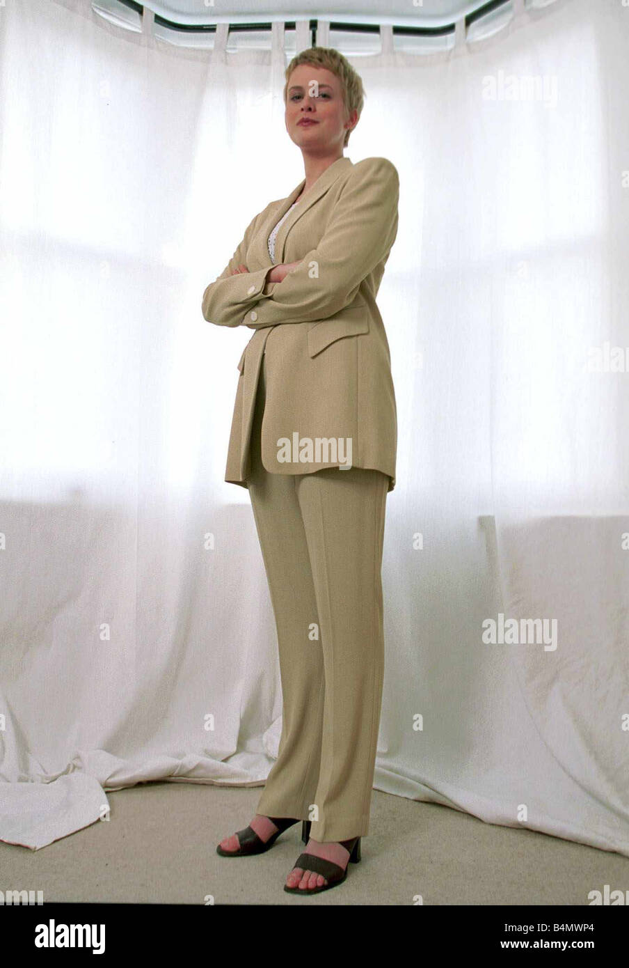 Jane Harvey January 2000 TV Presenter Stock Photo - Alamy