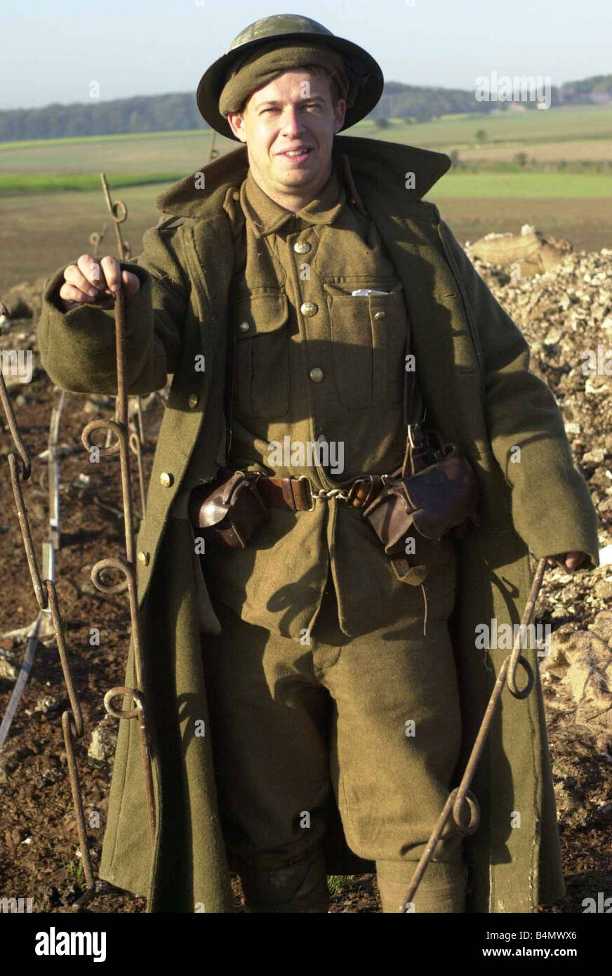 The Trench TV Programme November 2001 Rupert Hamer in The Trench Stock ...