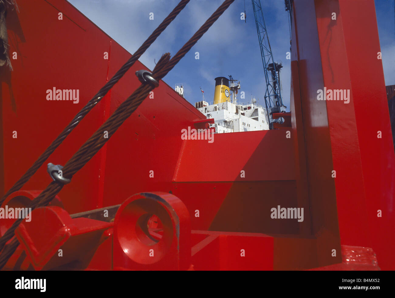 Ro-Ro Operation in the Port of Hamburg Stock Photo - Alamy