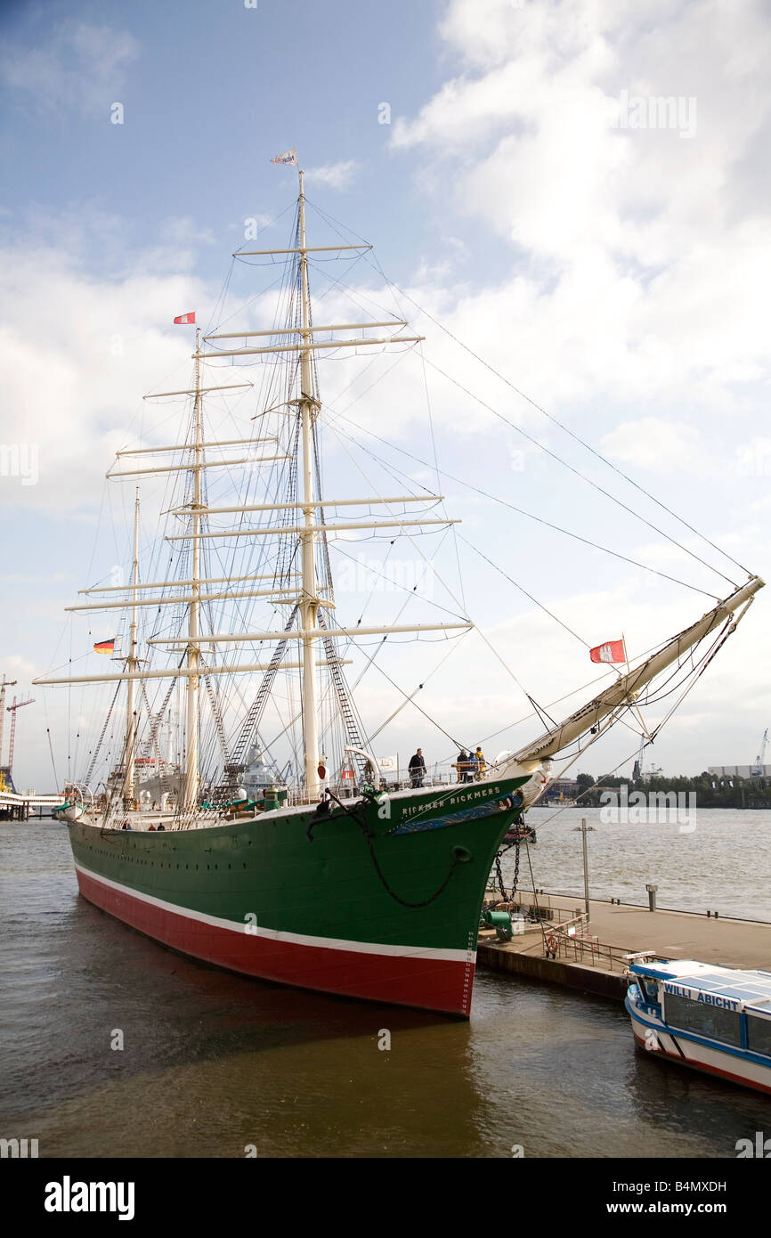 The Rickmer Rickmers in Hamburg, Germany Stock Photo - Alamy