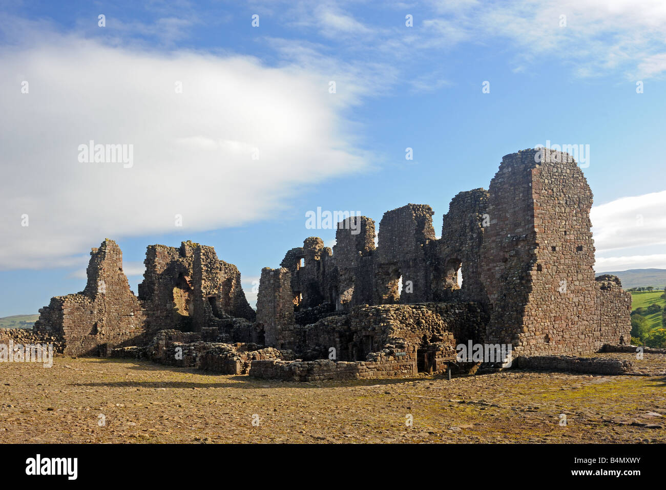 The Courtyard, Brough Castle. Church Brough, Cumbria, England, United ...