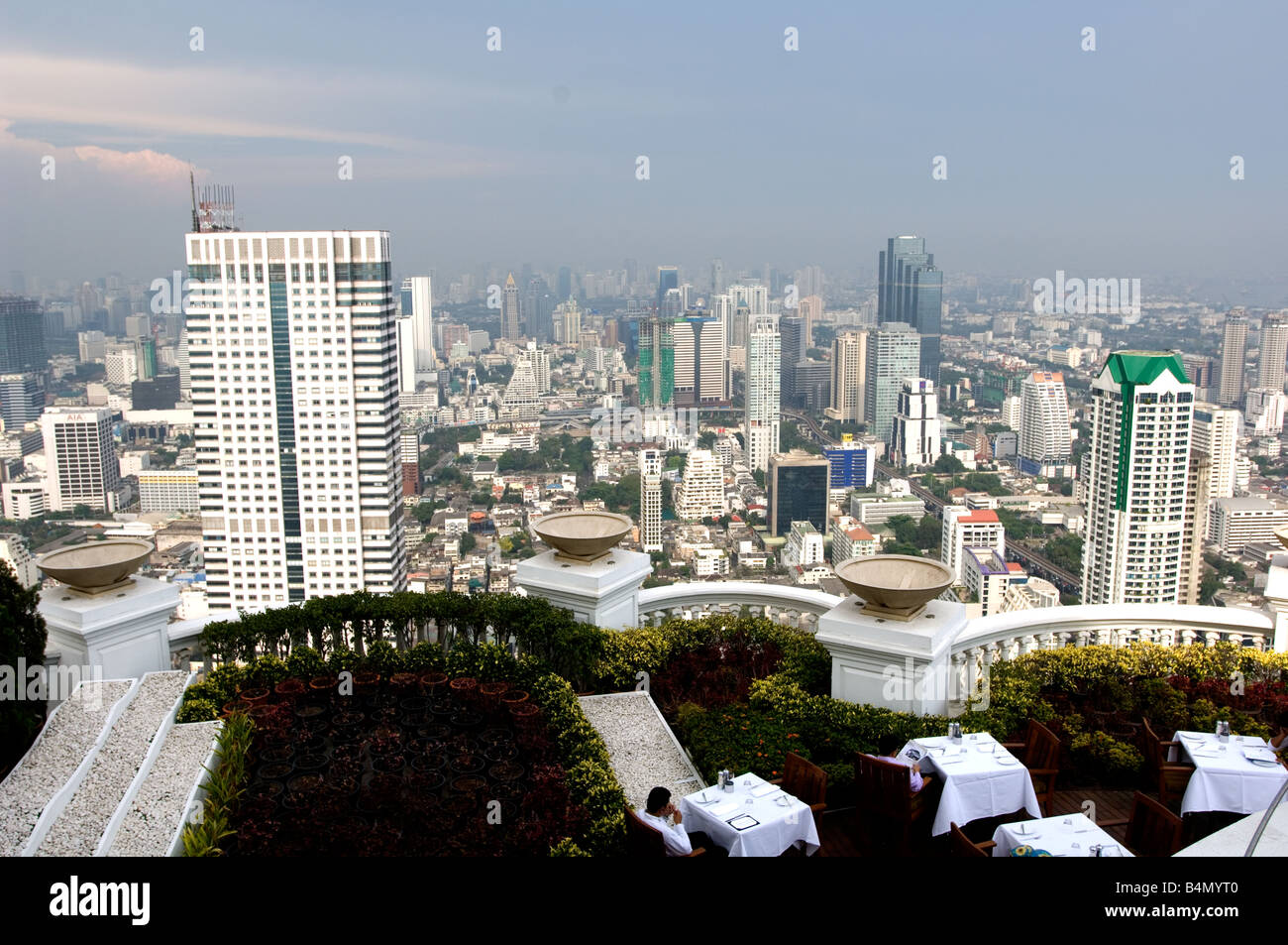 Open Air Terrace on 64 th Floor of the State Tower Hotel Stock Photo ...