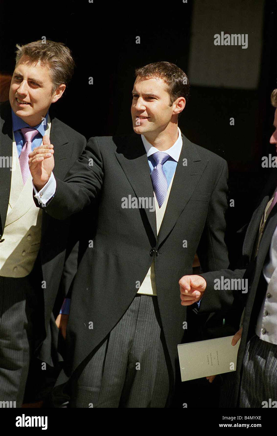 Johnny Vaughan Big Breakfast TV Presenter August 1999 on his wedding ...