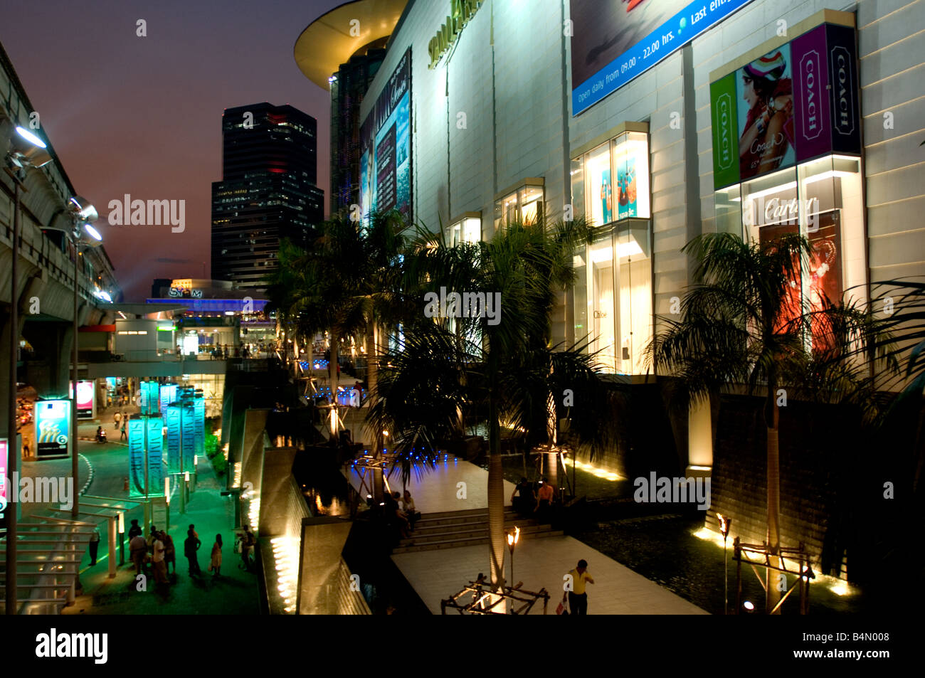 The Siam Paragon early evening Stock Photo - Alamy
