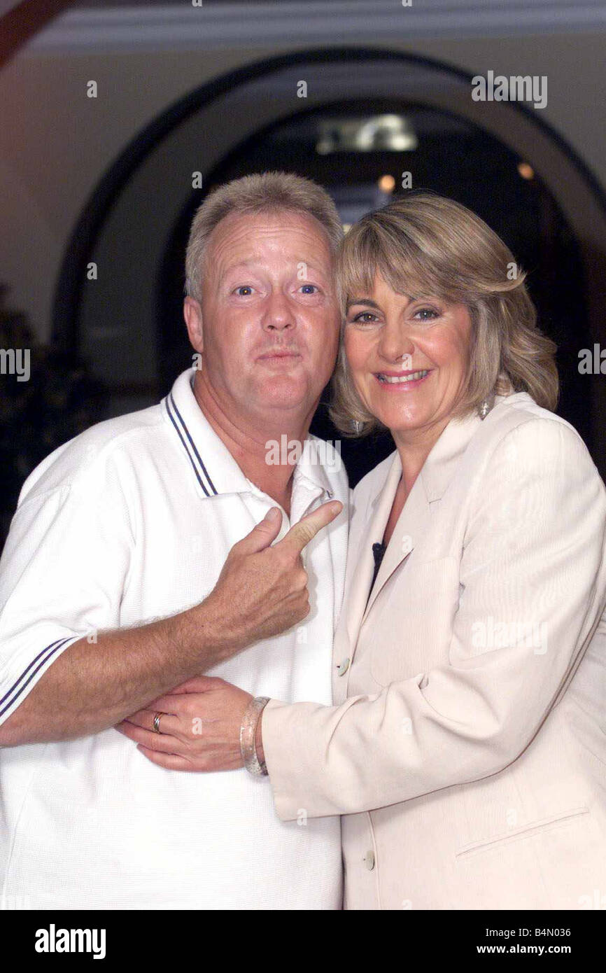 Keith Chegwin TV Presenter August 1999 Pictured with Nina Myskow Mirror ...