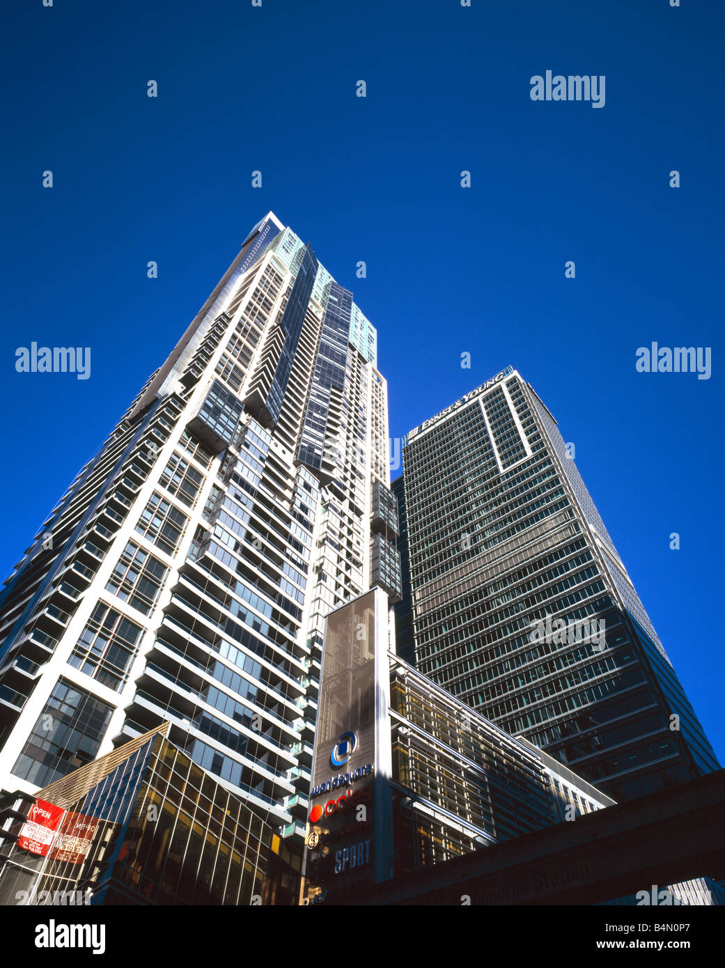 World Tower and World Square Building along George Street in the City ...