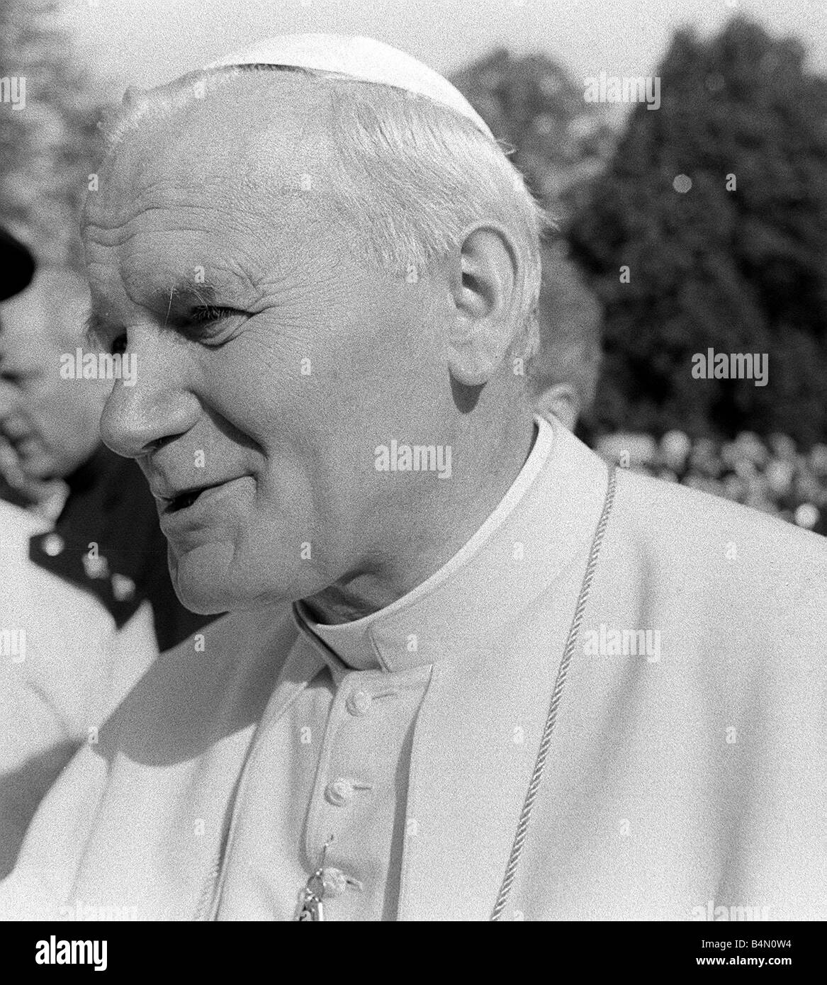 Pope John Paul II during his visit to Britain in 1982 Stock Photo - Alamy