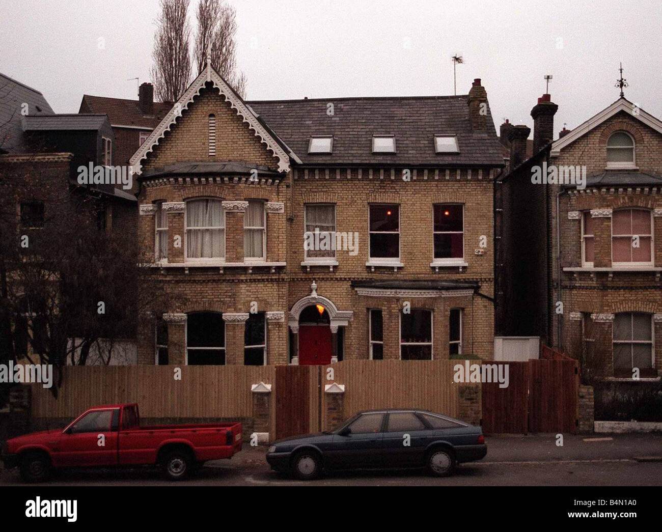 New London home of Paula Yates and Michael Hutchence in Clapham Stock ...