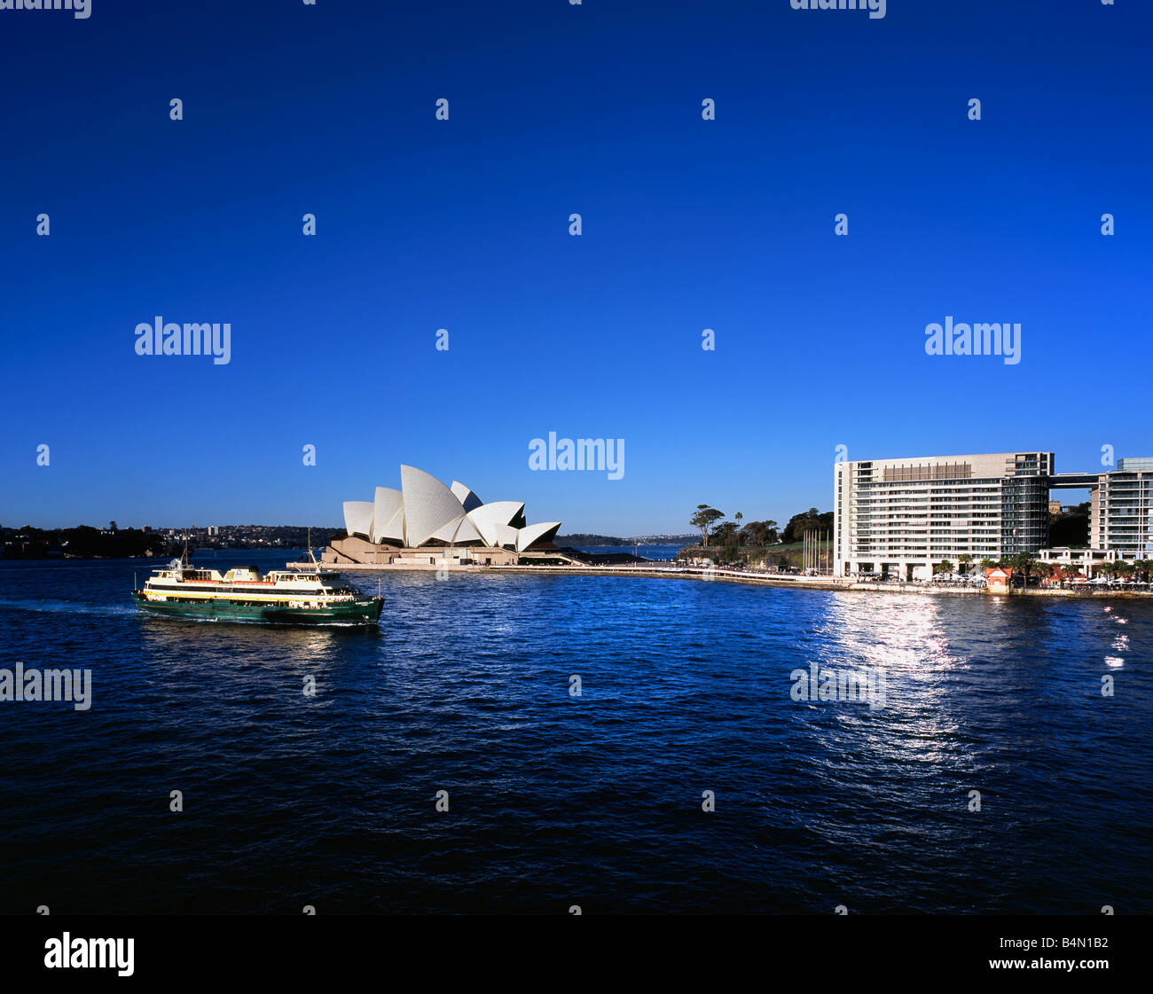 The Opera House with the Manly Ferry Boat Stock Photo - Alamy