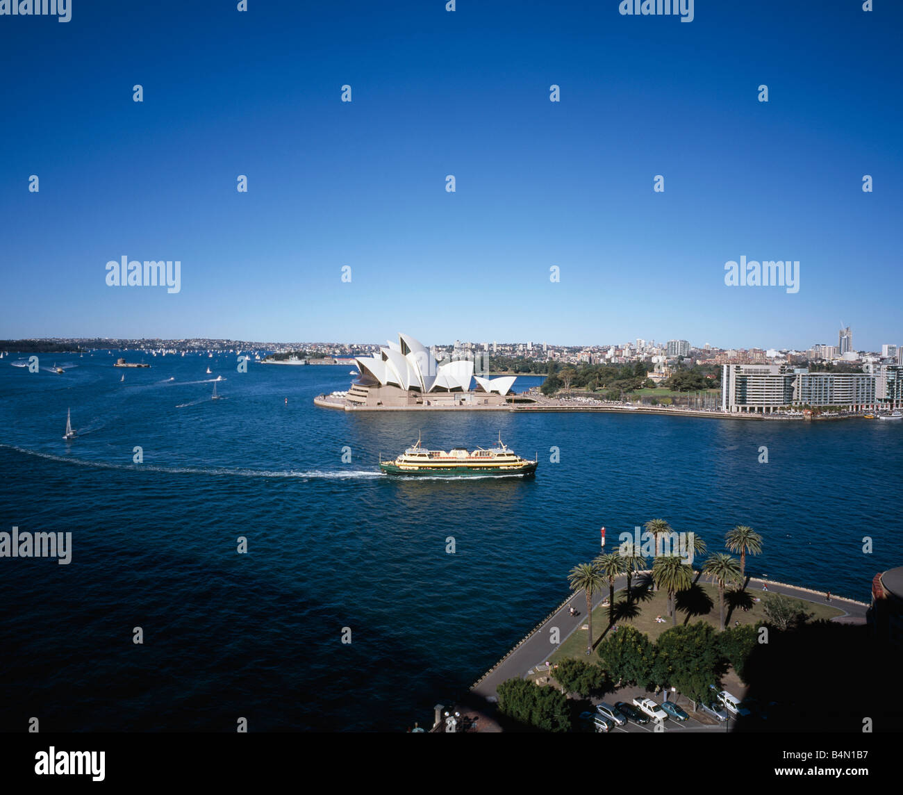 The Opera House with the Manly Ferry Boat Stock Photo - Alamy