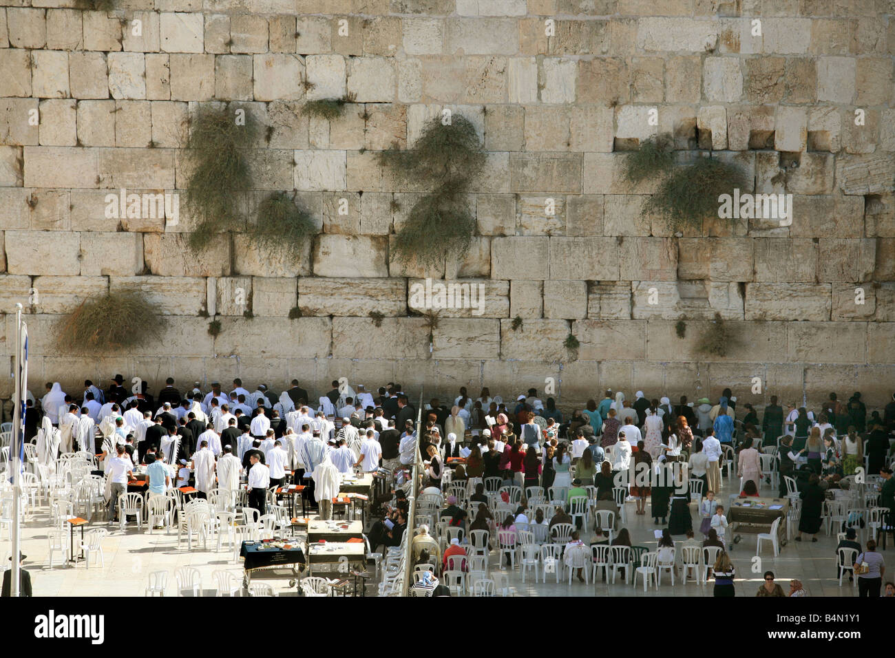The Western wailing wall in Jerusalem Stock Photo - Alamy