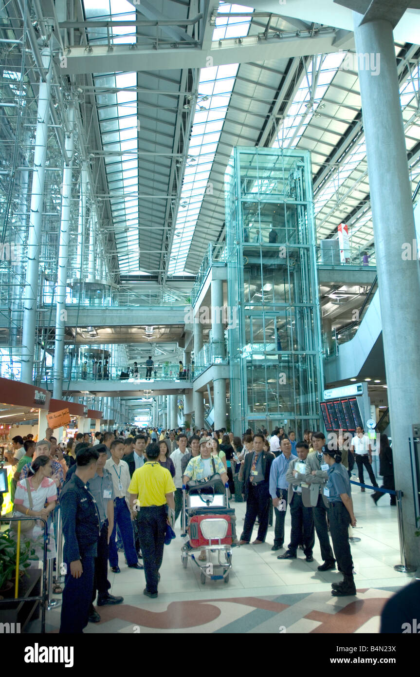 Arrival Area at the New Suvarnabhumi Airport the New Hub of South East ...