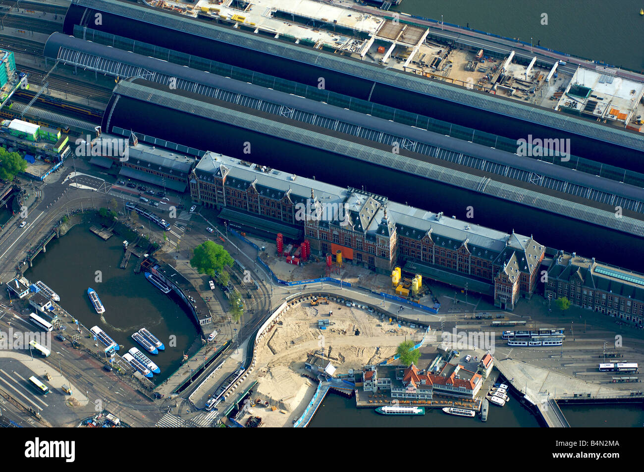 Amsterdam central station aerial hi-res stock photography and images ...