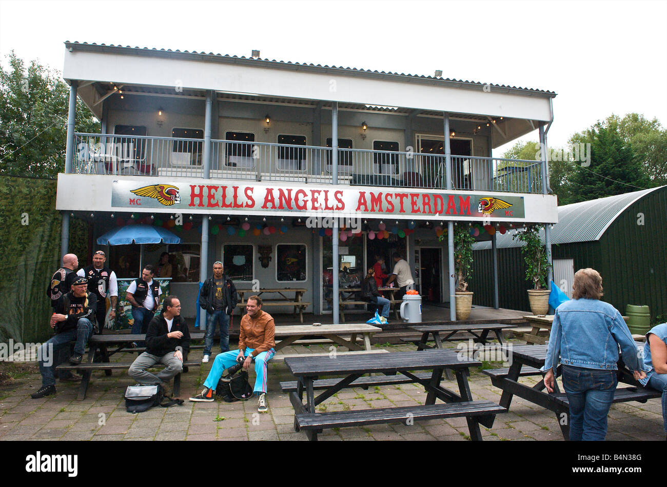 Netherlands Amsterdam Angels Place Hells Angels clubhouse open house ...