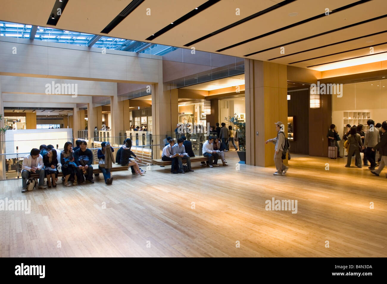 Interior of the newly opened Tokyo Midtown in Roppongi with customer ...