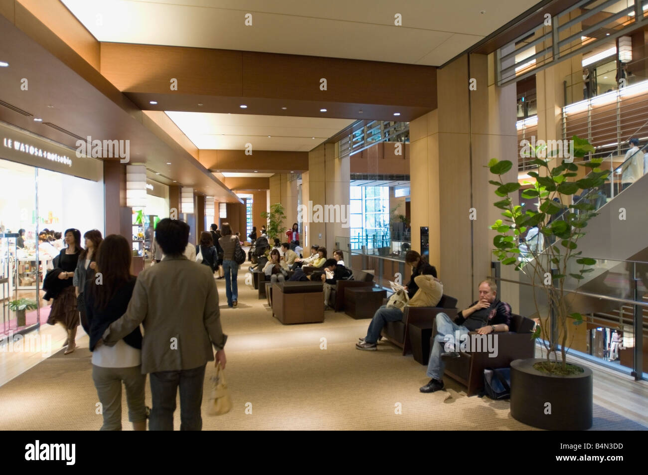Interior of the newly opened Tokyo Midtown in Roppongi Comfortable ...