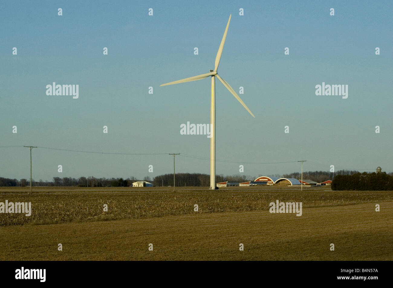 Windmills of Harvest Wind Farm in Pigeon, MI Stock Photo - Alamy