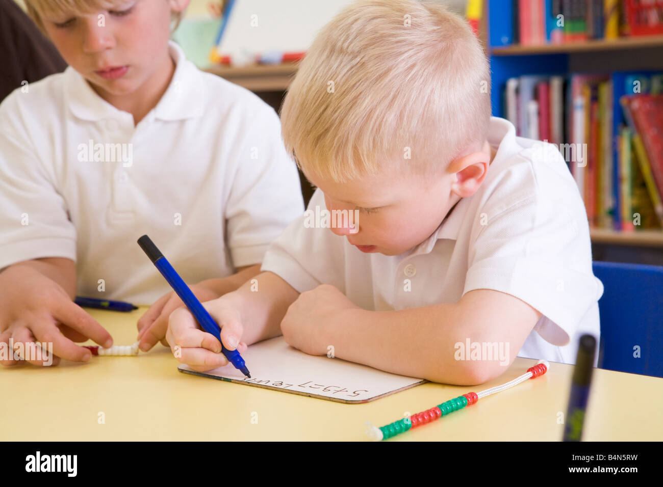 Students in class learning numbers (selective focus Stock Photo - Alamy
