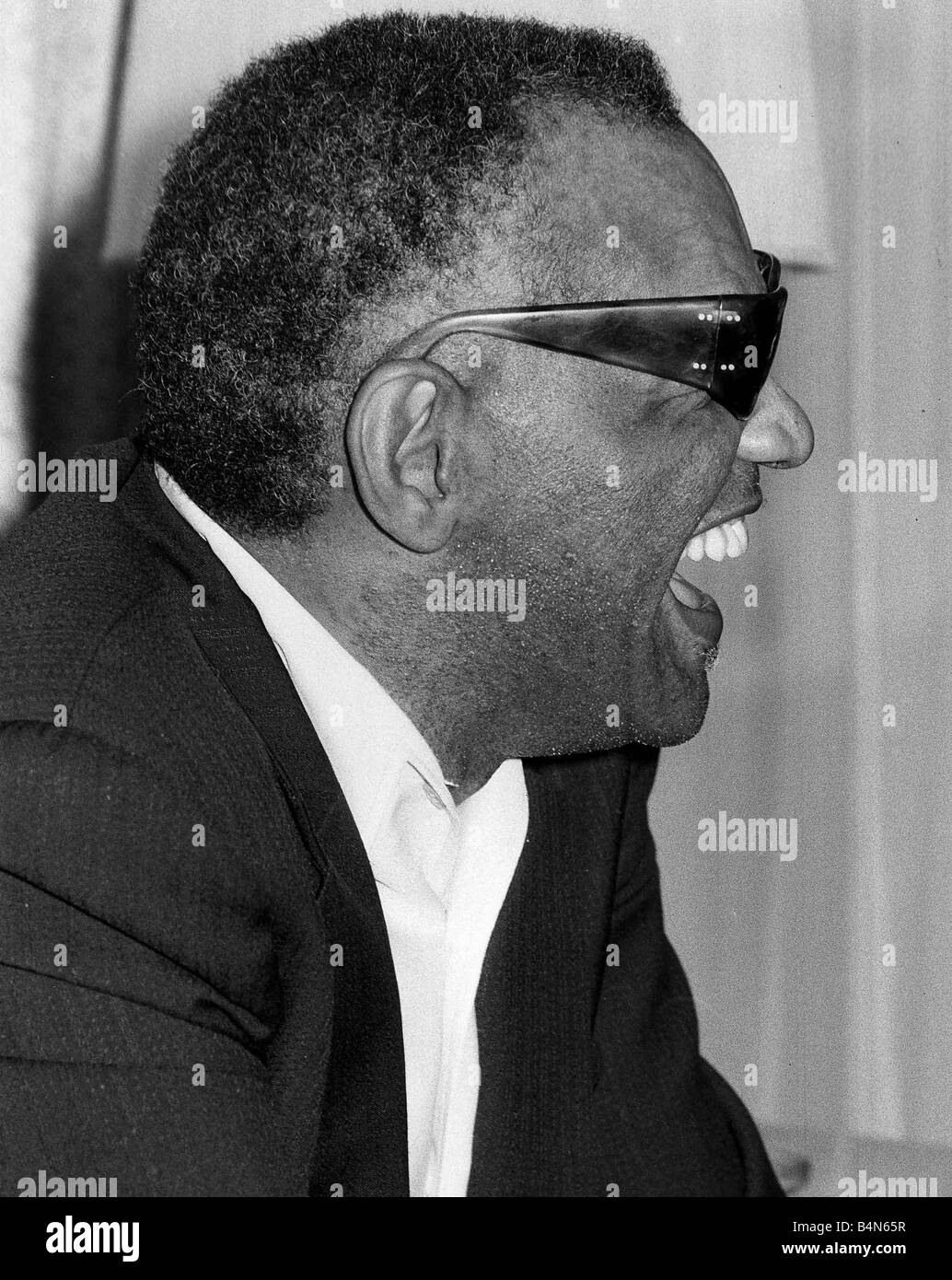 Ray Charles blues singer pop 1981 Stock Photo - Alamy