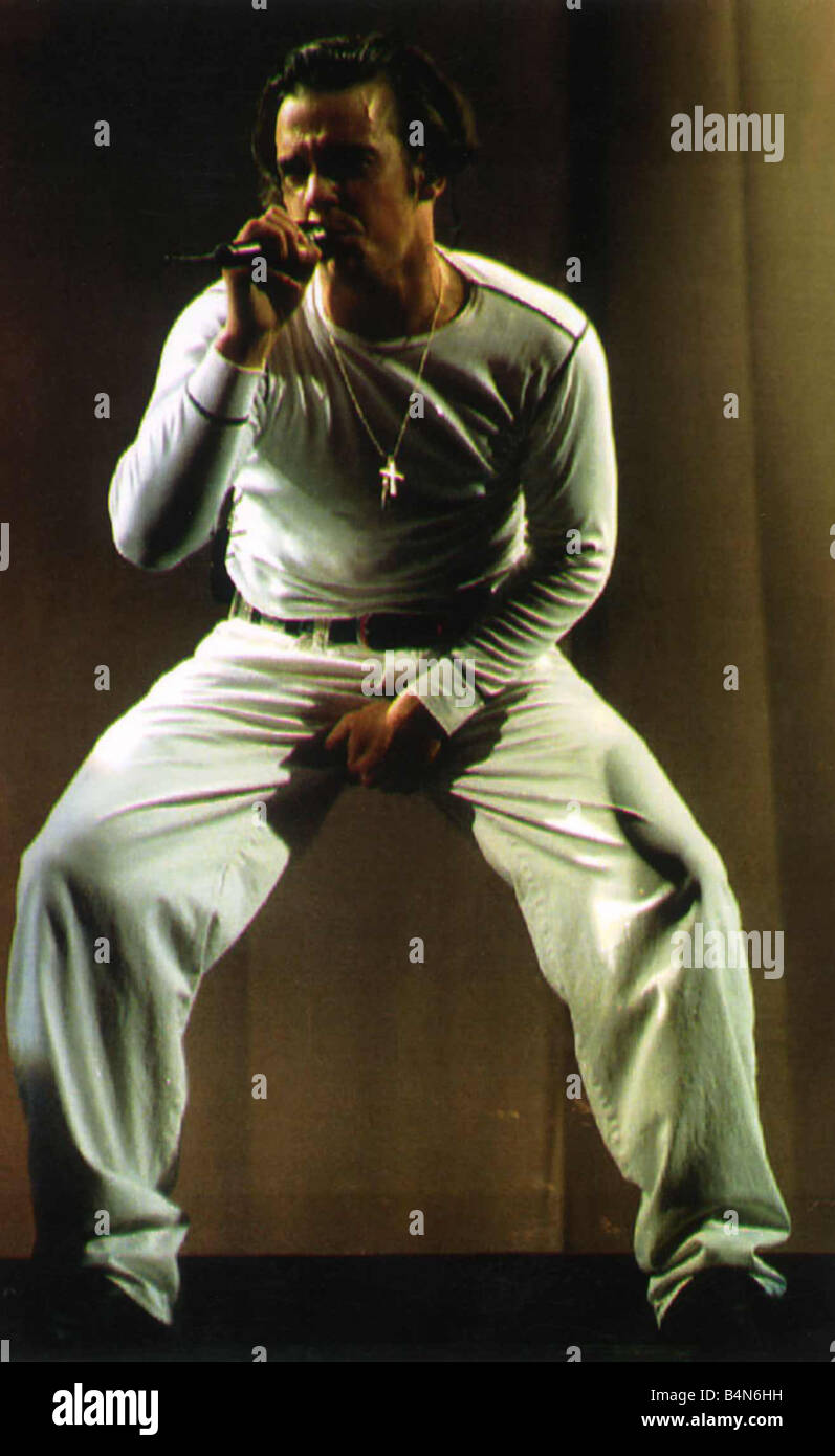 Robbie williams on stage in hi-res stock photography and images - Alamy