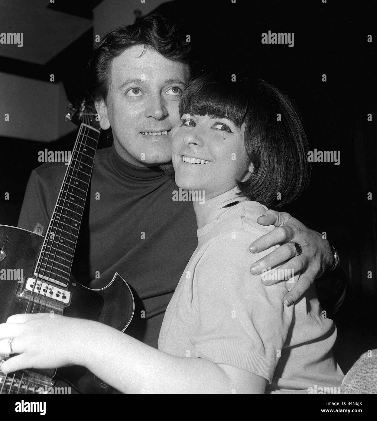 Gene Vincent rock roll singer July 1965 with singer Jackie Frisco who ...