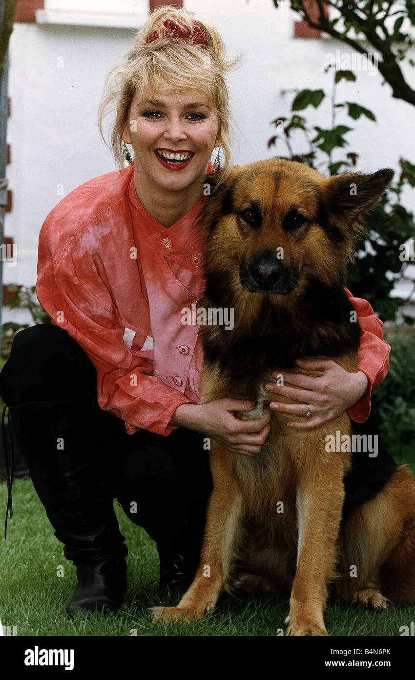 Cheryl baker tv presenter dog hi-res stock photography and images - Alamy