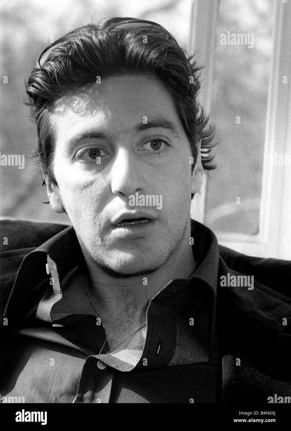 Actor Al Pacino at the Dorchester Hotel March 1974 Stock Photo - Alamy