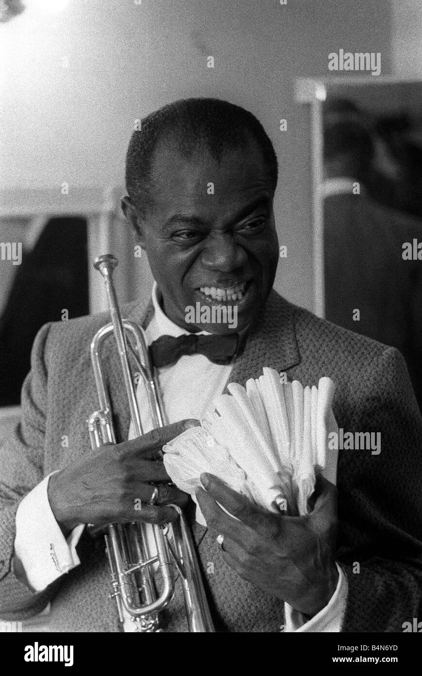 Louis Armstrong Jazz Musician May 1956 during his first concert in ...