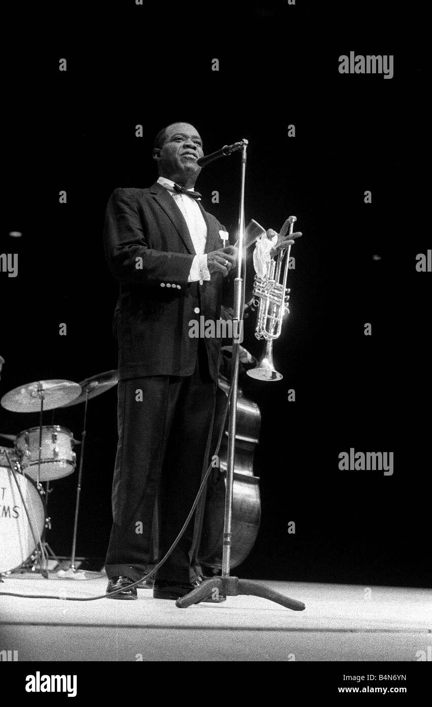 Louis Armstrong Jazz Musician May 1956 during his first concert in ...